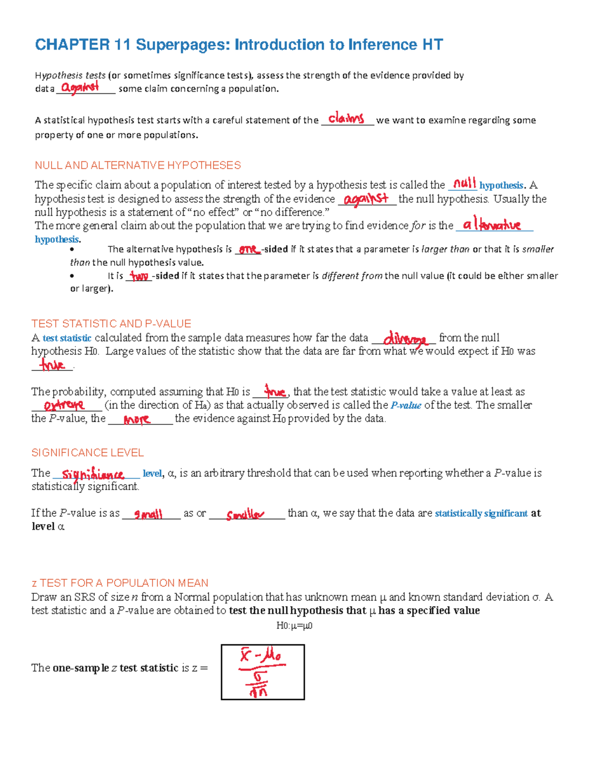 Ch 11 Superpages Complete - CHAPTER 1 1 Superpages: Introduction to ...