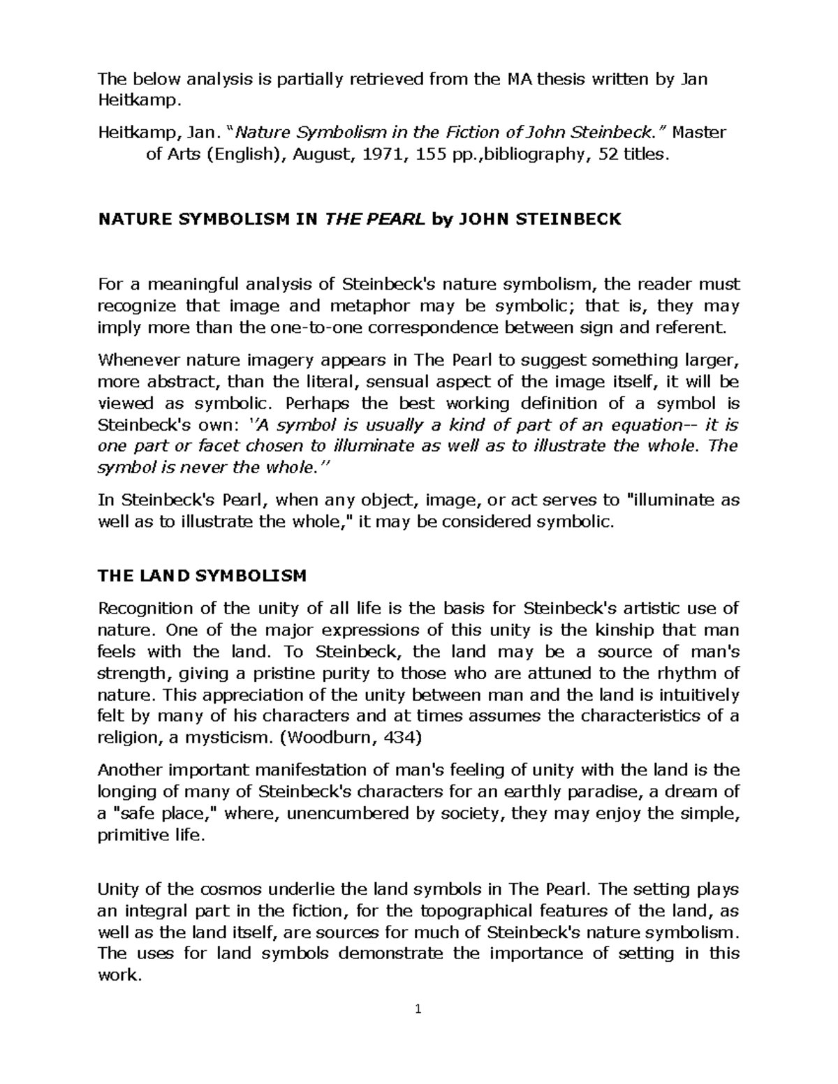 The Pearl symbolism - The below analysis is partially retrieved from ...