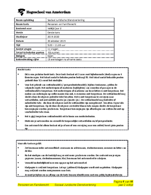Voorbeeld ouderschapsplan (personen-en familierecht) - Ouderschapsplan ...