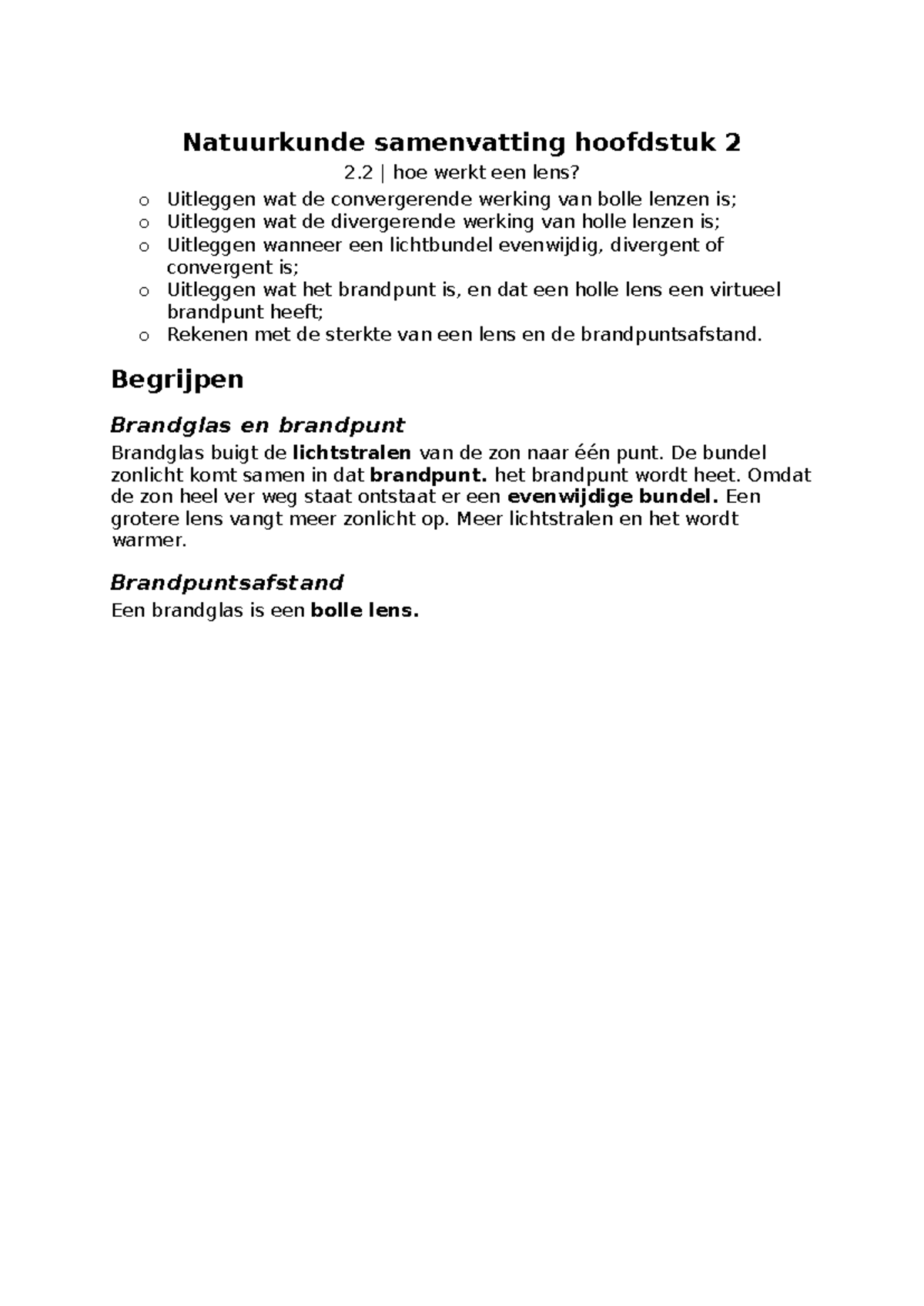 Natuurkunde samenvatting Hoofdstuk 2 paragraaf 2 - Natuurkunde ...