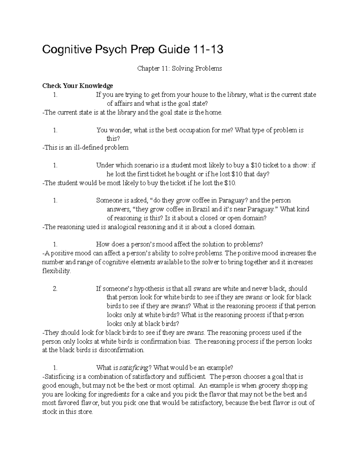 Cognitive Psych Prep Guide 11-13 - Cognitive Psych Prep Guide 11 ...