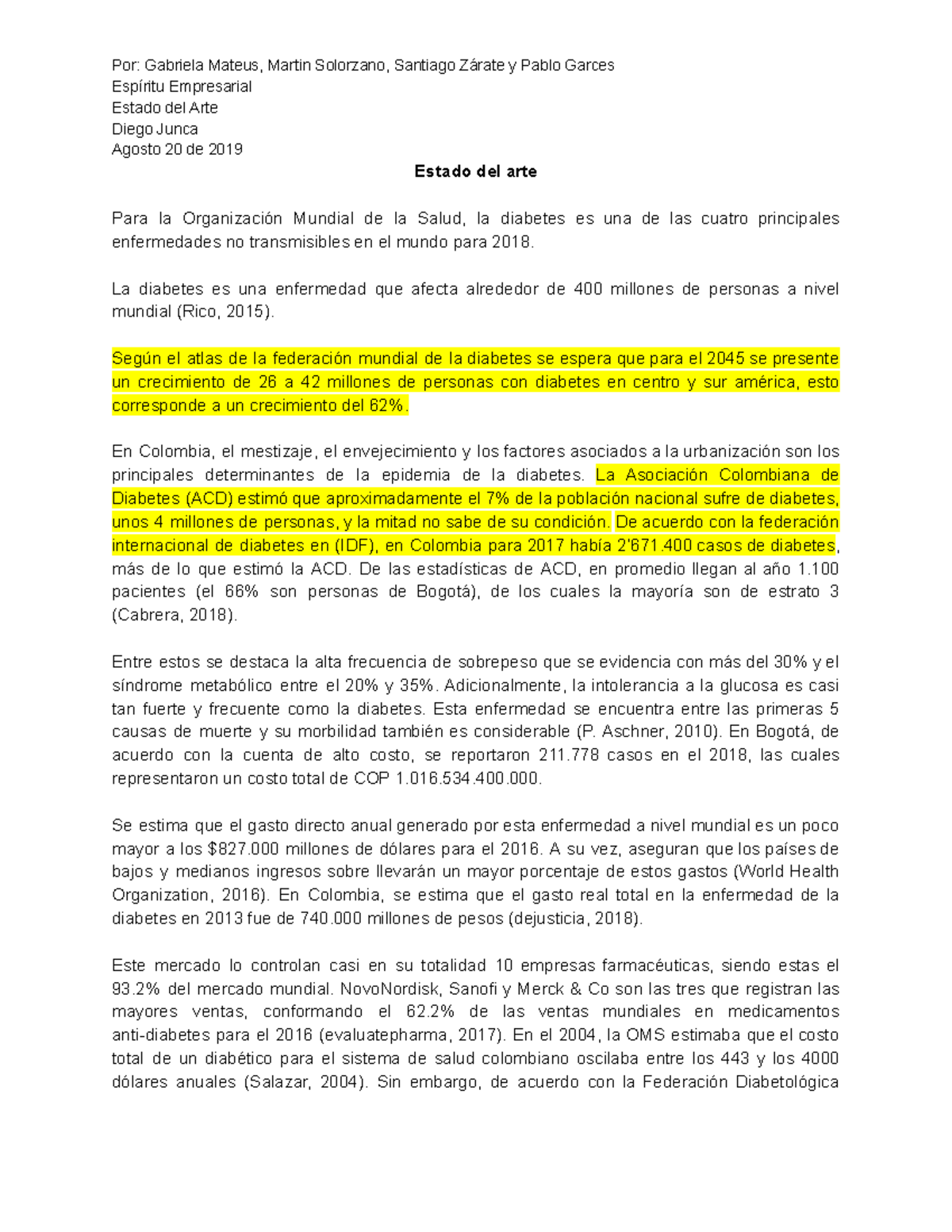 Estado del arte - Por: Gabriela Mateus, Martin Solorzano, Santiago ...