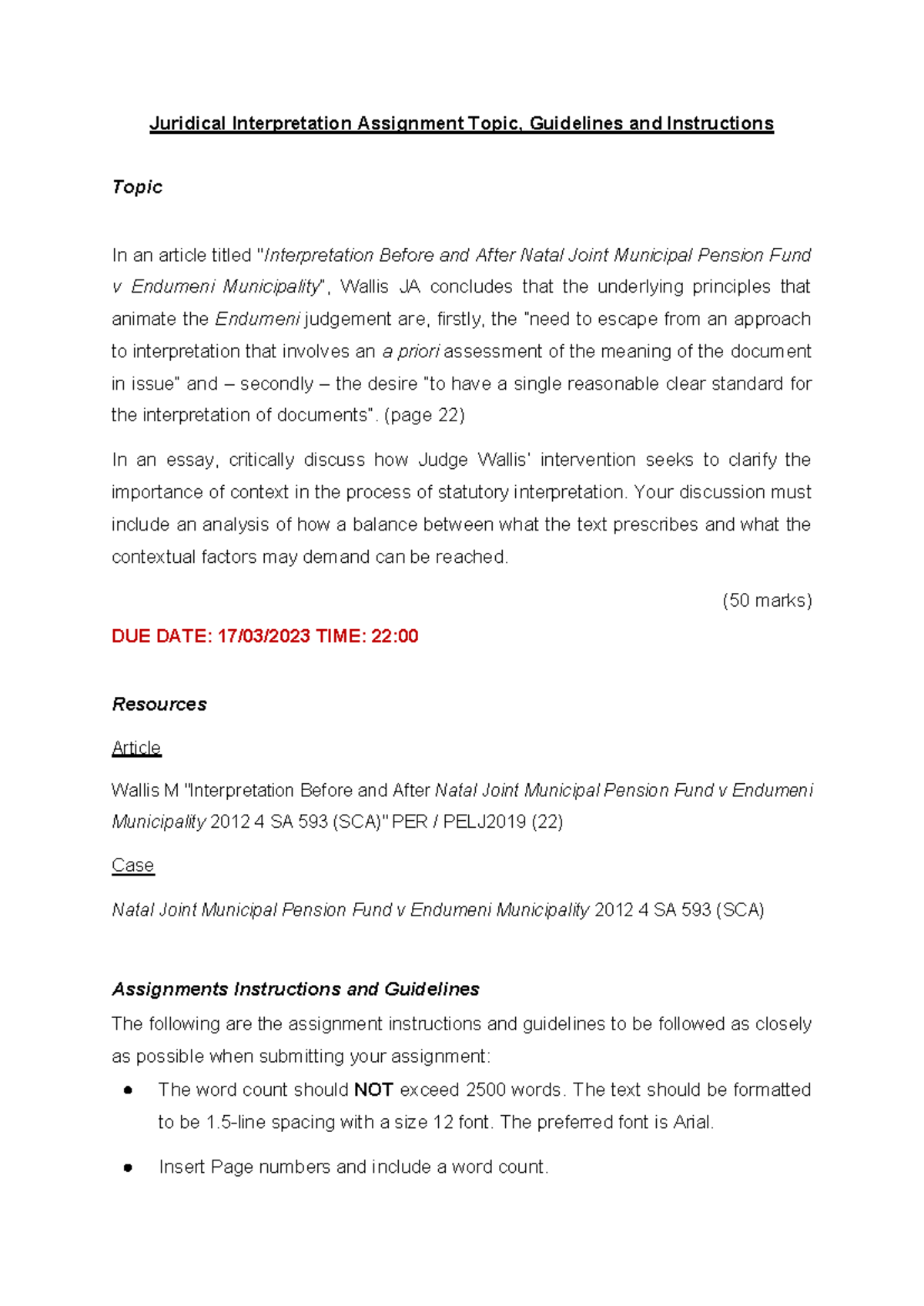 Juridical Interpretation Assignment Topic Guidelines And Instructions juridical-interpretation-assignment-topic-guidelines-and-instructions