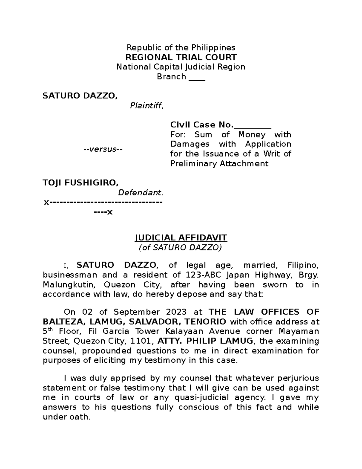 JA-Group-4 - How to make a JA - Republic of the Philippines REGIONAL ...