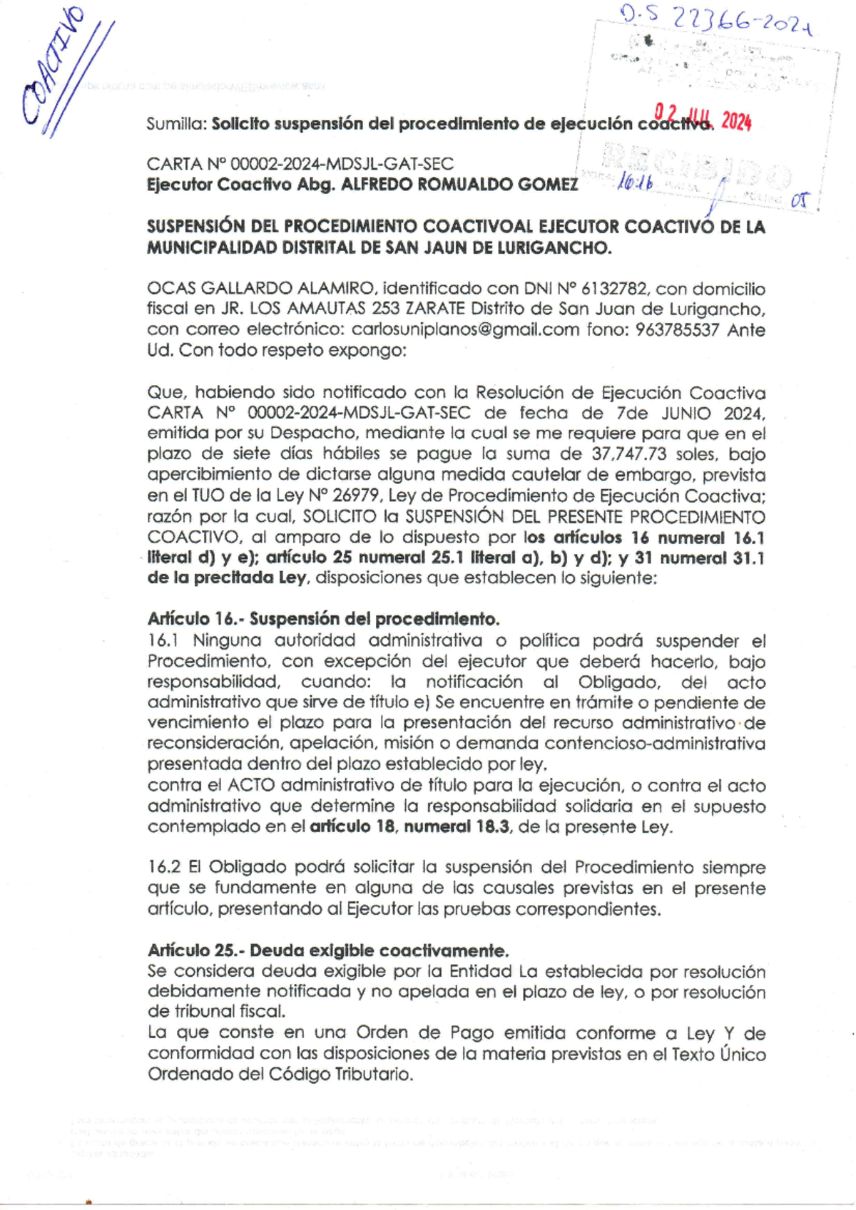 Img20240702 23154020 - correcciones - 0 Sumilla: Solicito suspensión ...
