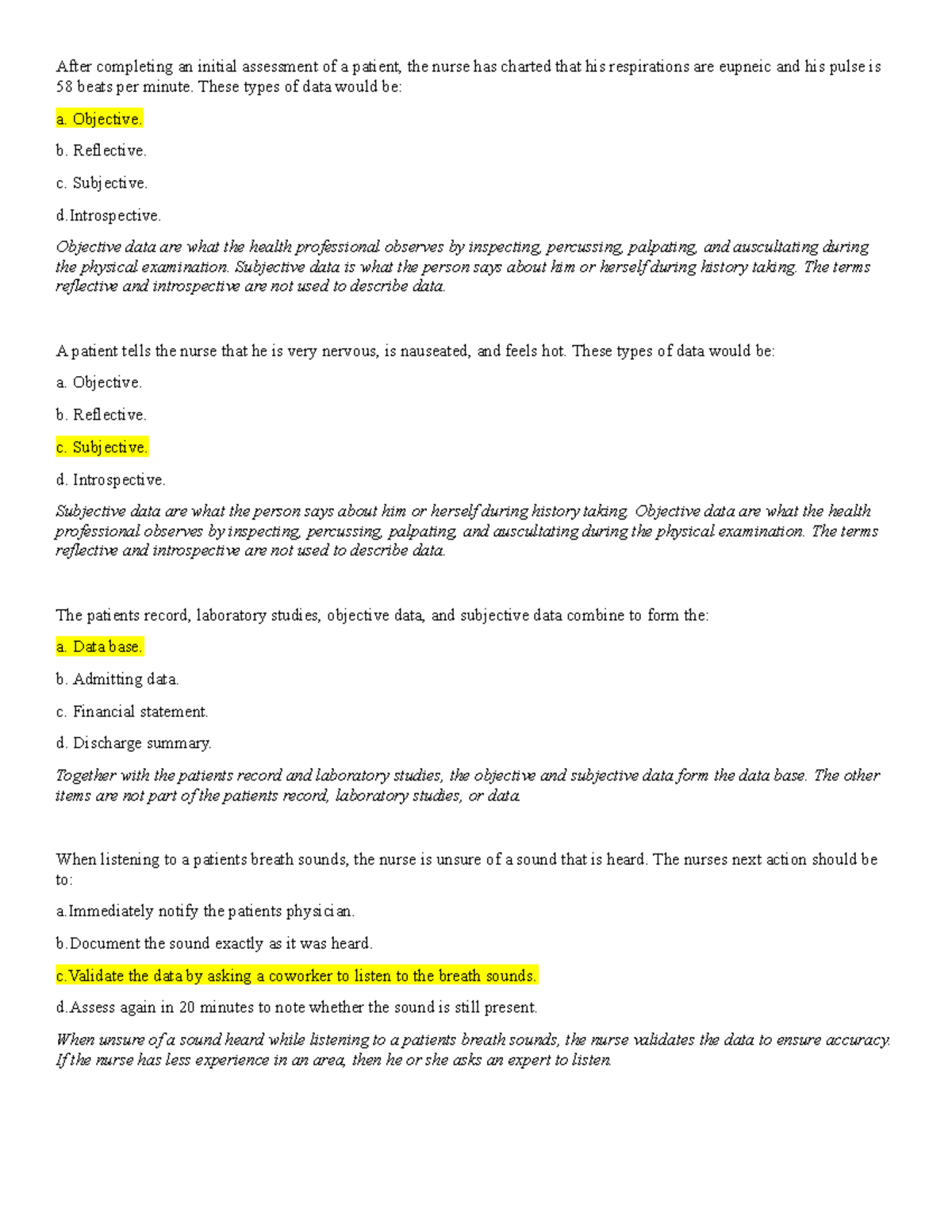Chapter 1- evidence based assessment - After completing an initial ...