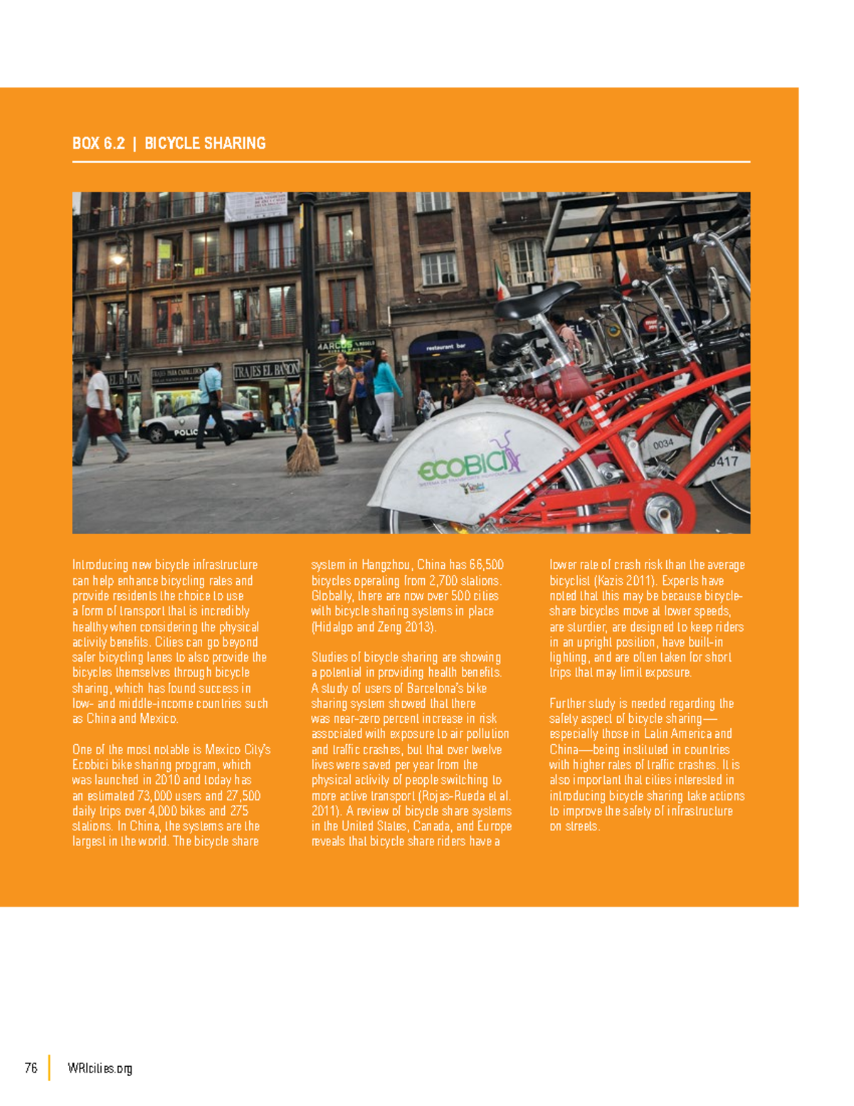 Guidance and examples to promote traffic safety through urban and ...