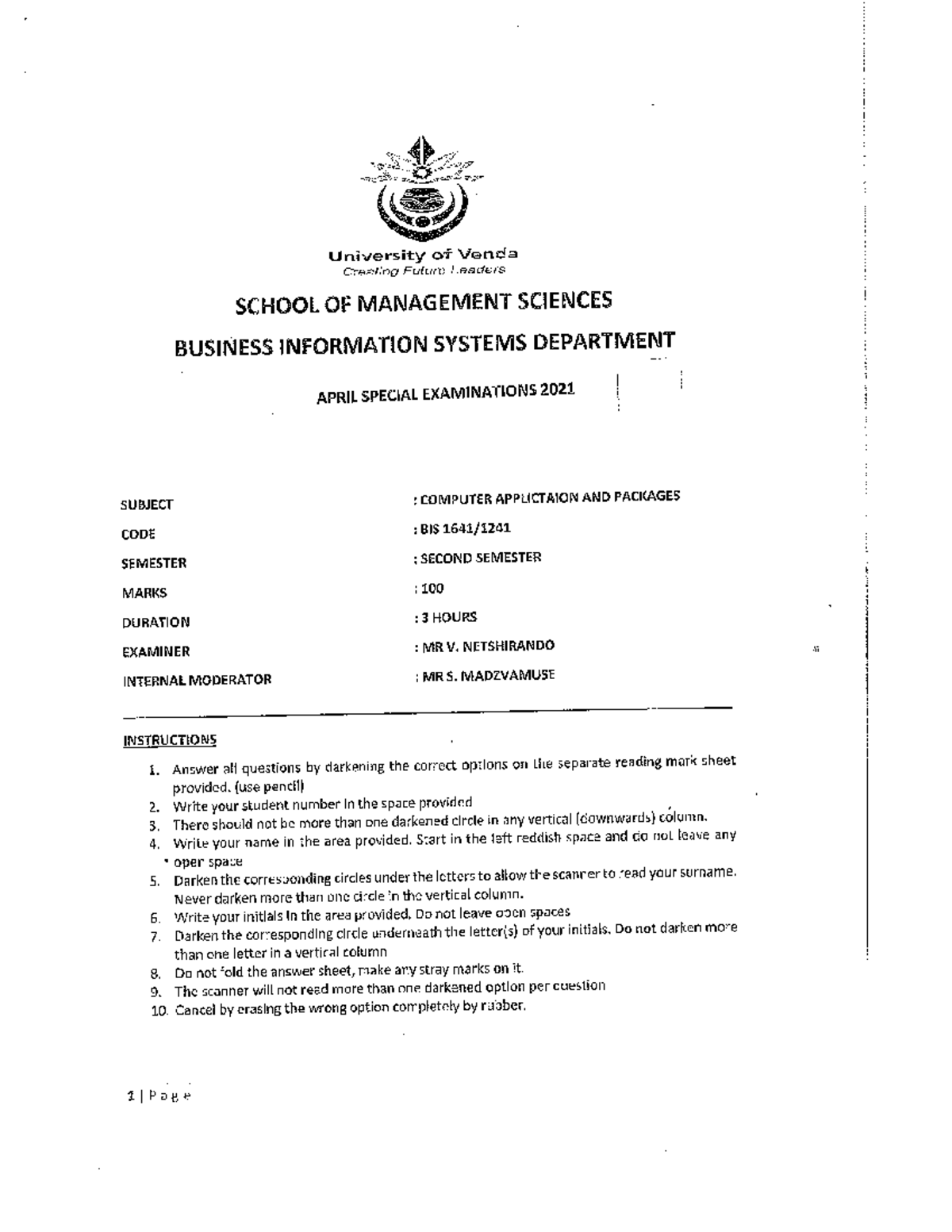 Bis 2021 - No additional information - bis 1641 - Studocu