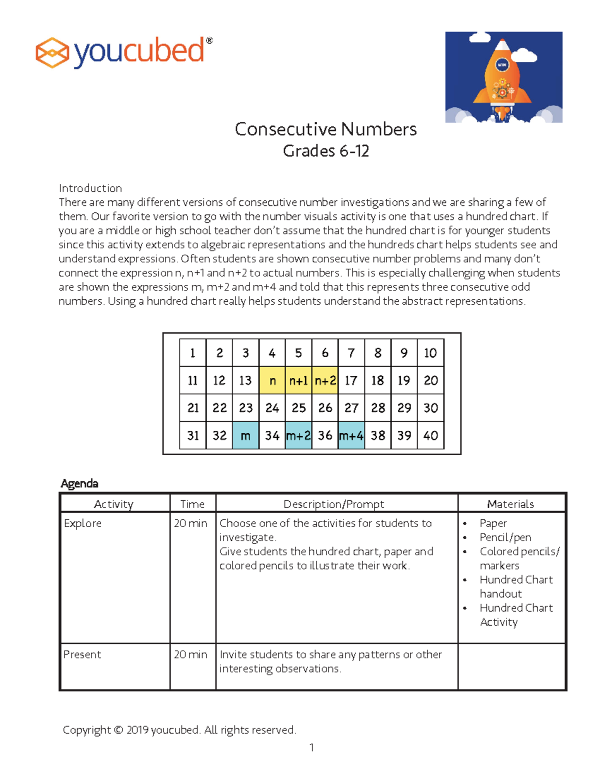 WIM-Consecutive-Numbers-Grades-6-12 - Introduction There are many ...