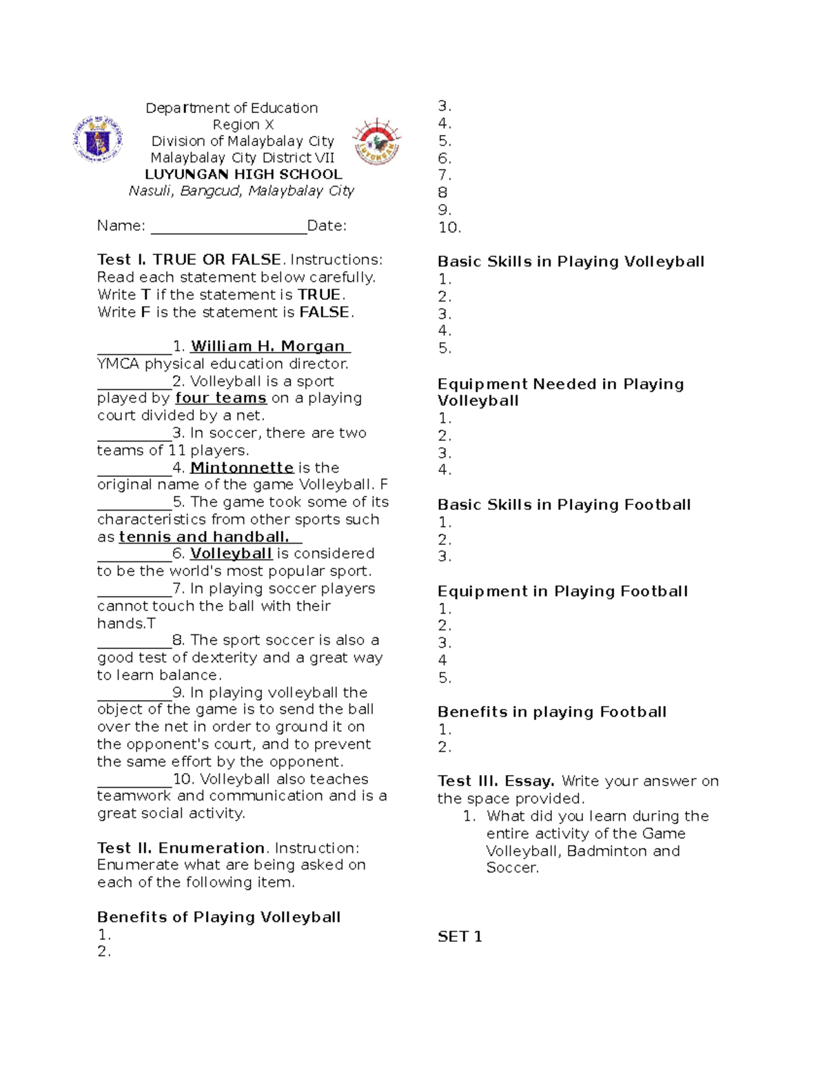 Long quiz - hi i hope this will help you - Department of Education ...
