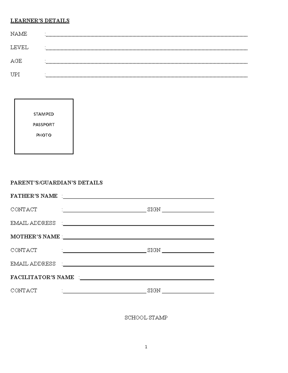 Grade 2 Report CARD PDF - LEARNER’S DETAILS NAME : LEVEL : AGE : UPI ...