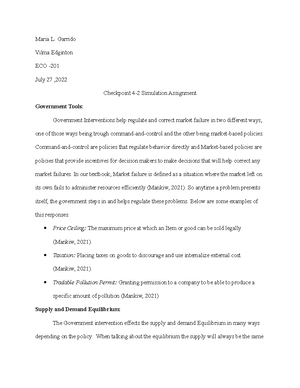 Module One Short Answer - Maria L. Garrido September 3, 2022 HUM – 100 ...
