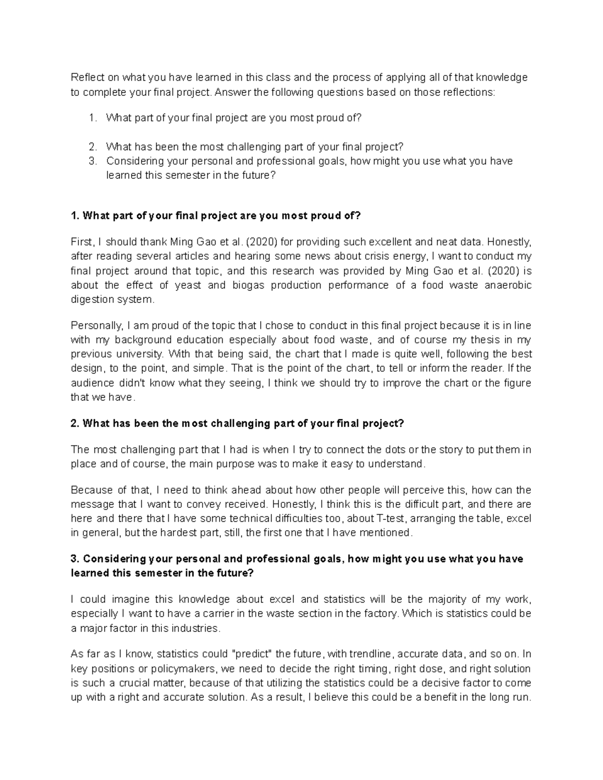 EVS 514 Module 7 Discussion - Reflect on what you have learned in this ...
