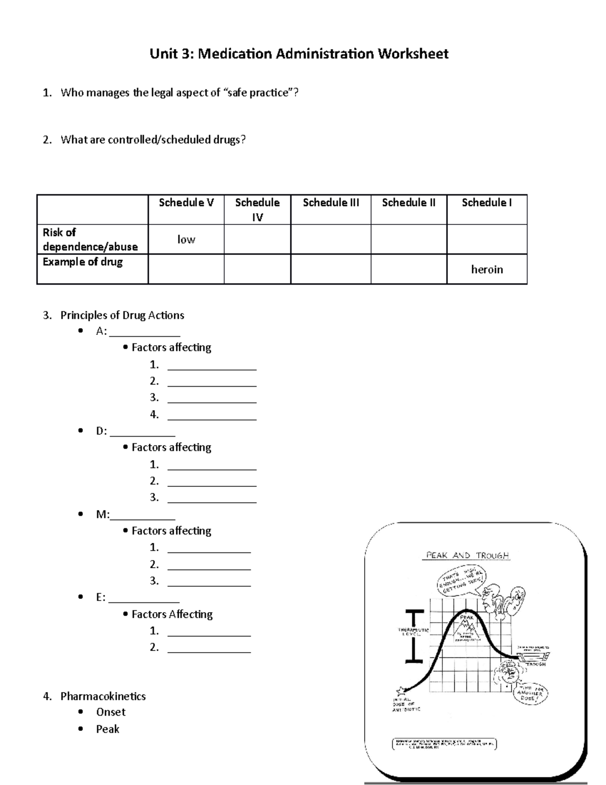 BC Med Admin Worksheet - Basic Lecture Notes - Unit 3: Medication ...