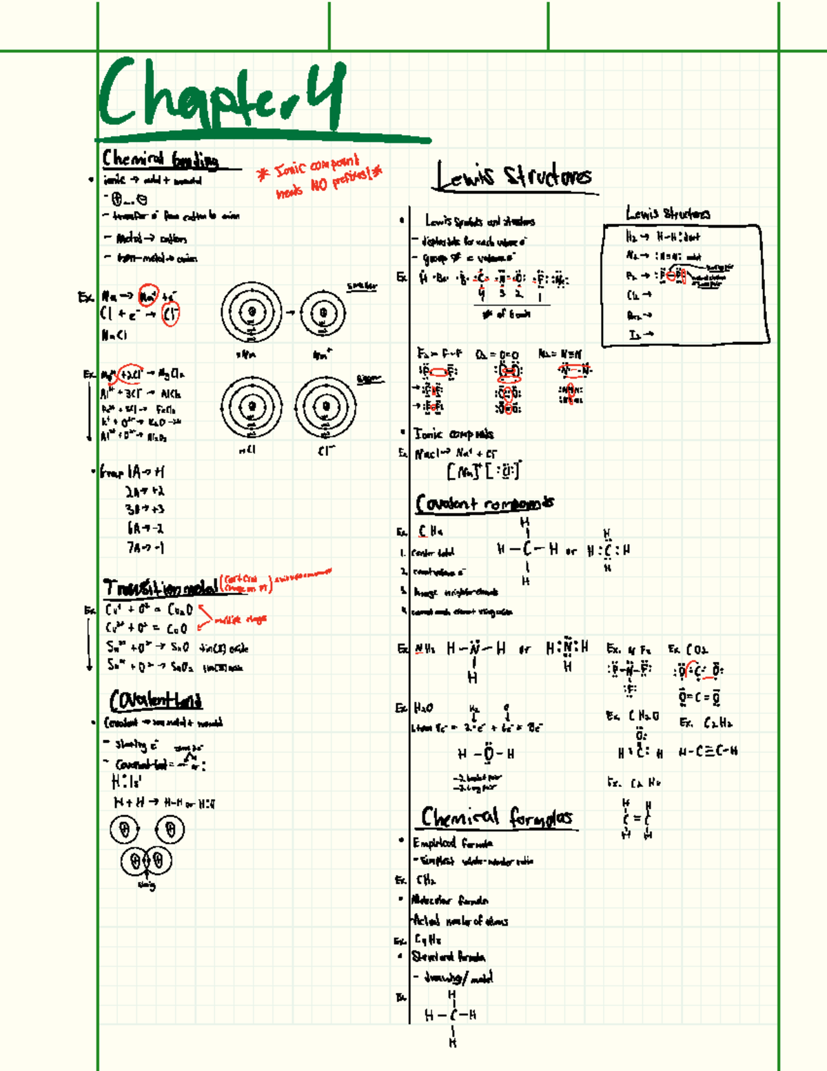 Chem 1110 notes chapter 1-4 - Fifer fromcationtoanion f i i iE EE ...