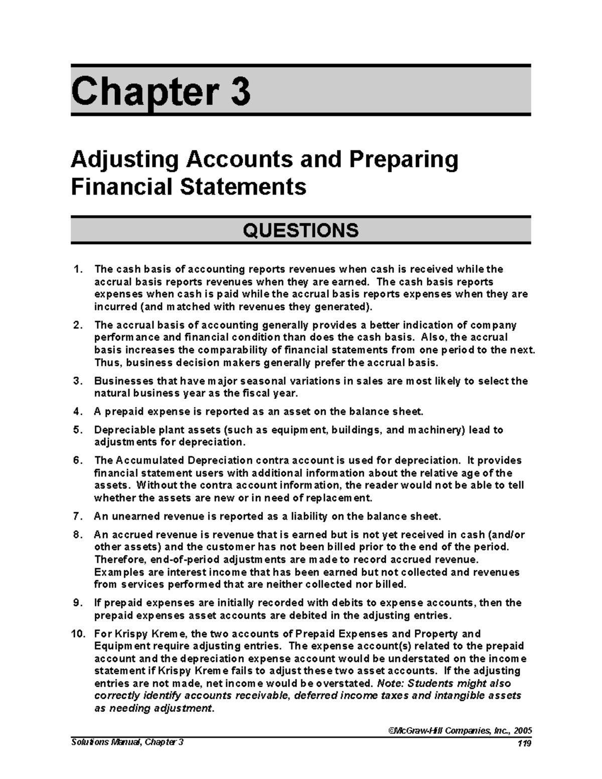 Ch003 - Lecture notes 3 - ©McGraw-Hill Companies, Inc., 2005 Solutions ...