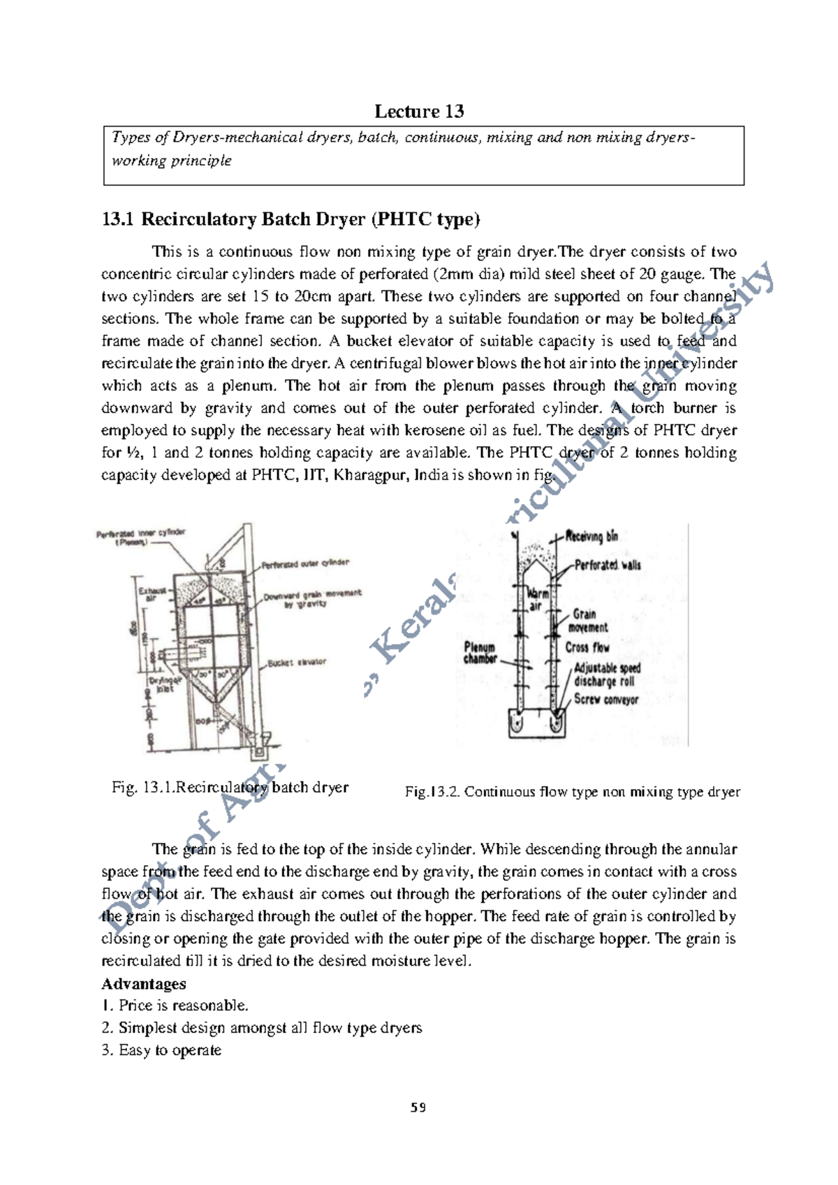 Apfe lecture 13 - types of dryers - Lecture 13 13 Recirculatory Batch ...
