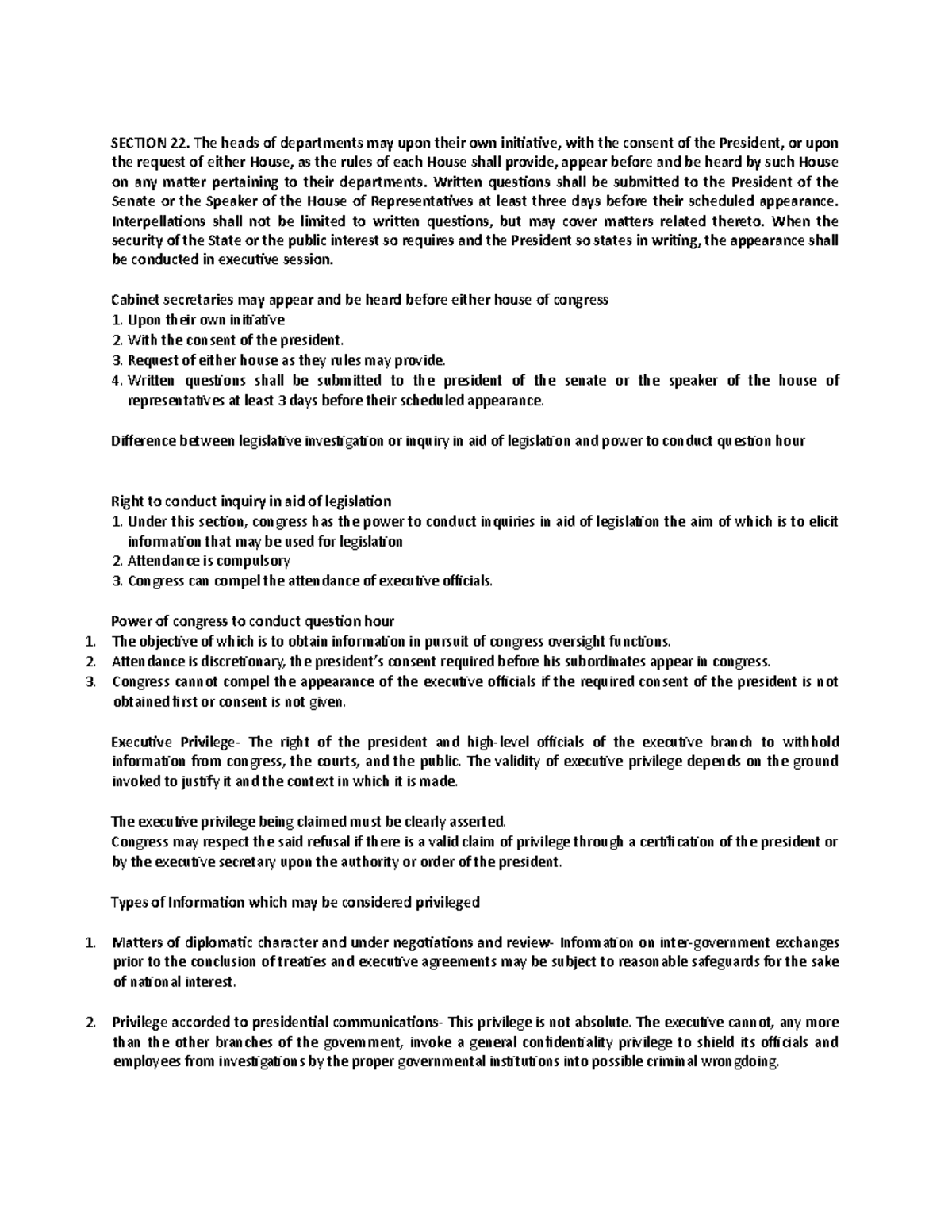 Article VI SEC 22 TO 25 - Lecture notes 17 - Laws on Obligations and ...