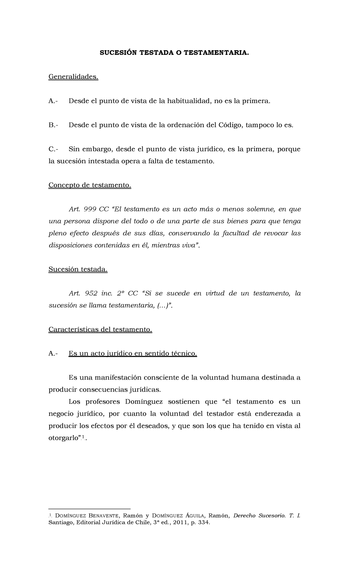 Sucesion testada o testamentaria - SUCESIÓN TESTADA O TESTAMENTARIA ...