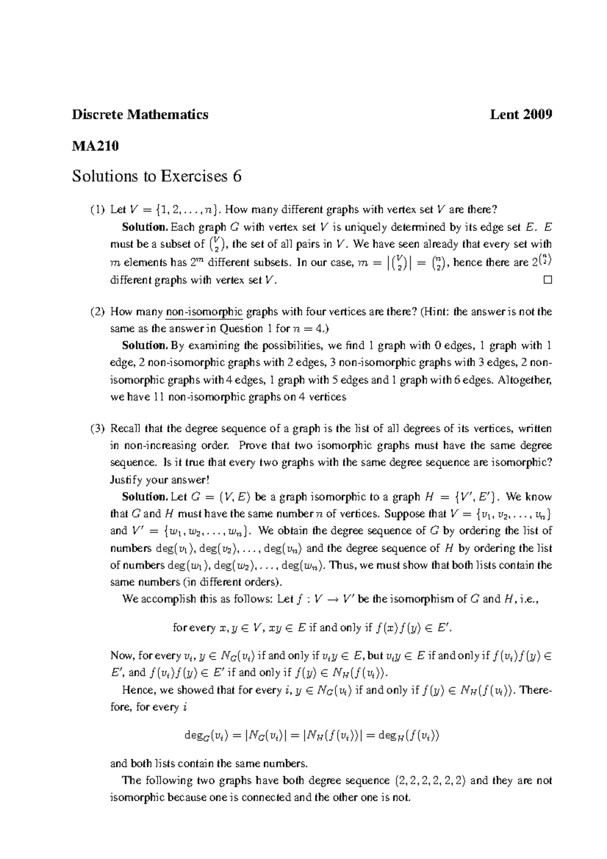 Discrete Mathematics and Its Applications Solutions Manual - Discrete ...