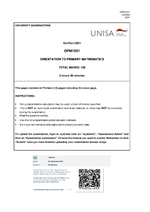 Unisa - University of South Africa - Studocu