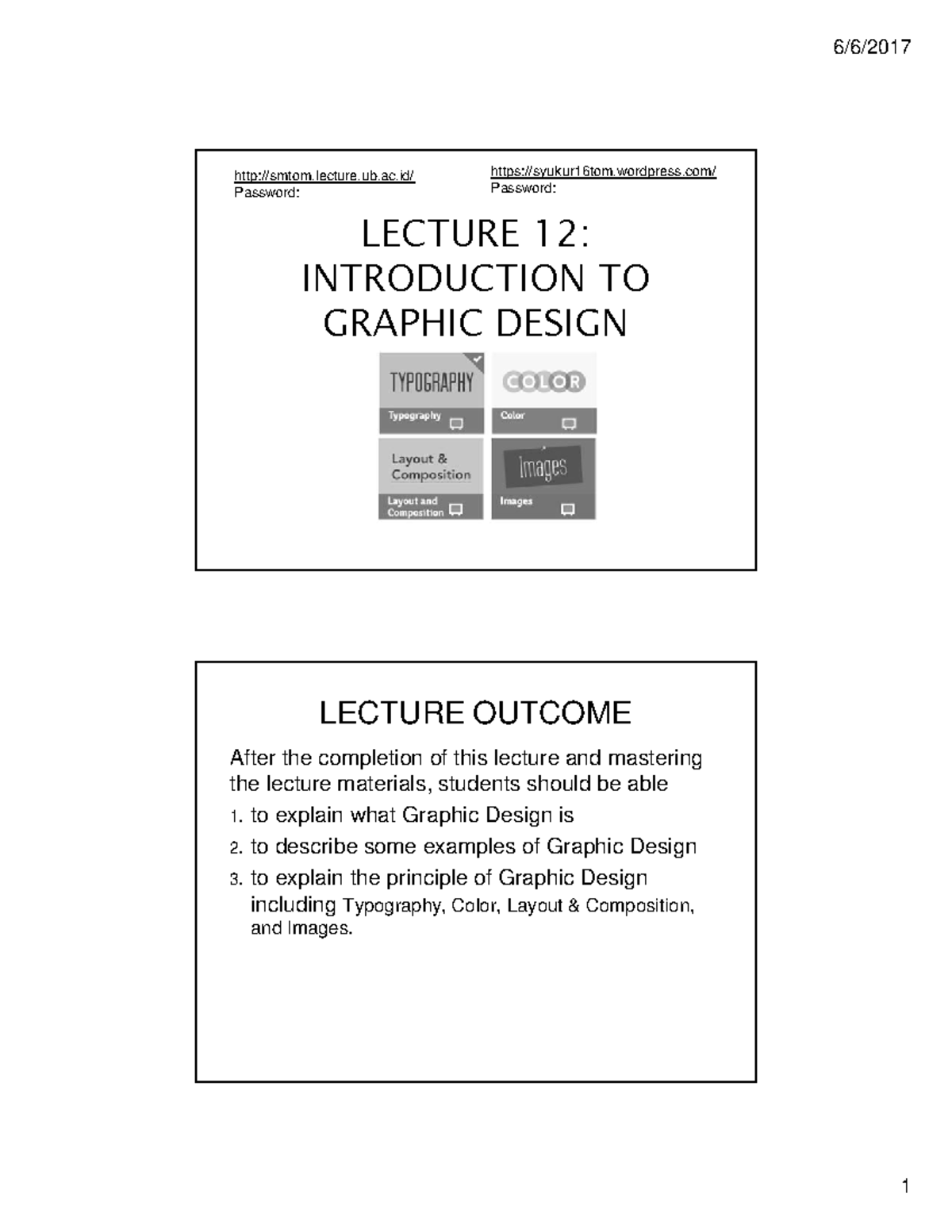 12Lect Intro Graphic Design 2017 b - LECTURE 12: INTRODUCTION TO ...