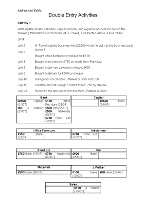 The Genesis of Double Entry Bookkeeping - Double entry came about in ...