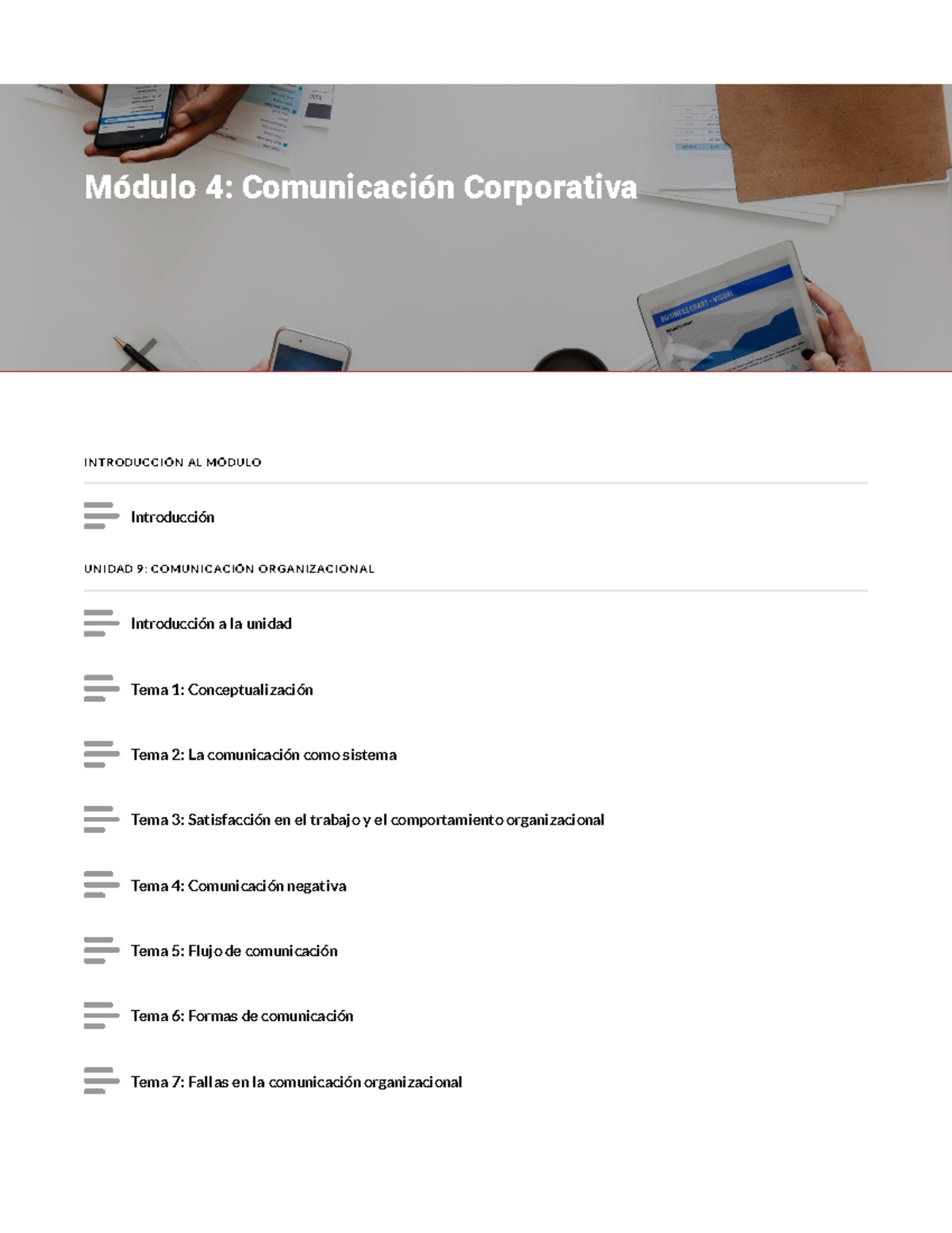 Modulo 4 - IN TR ODUCCIÓN AL MÓDULO UN IDAD 9: COMUN ICACIÓN OR GAN ...