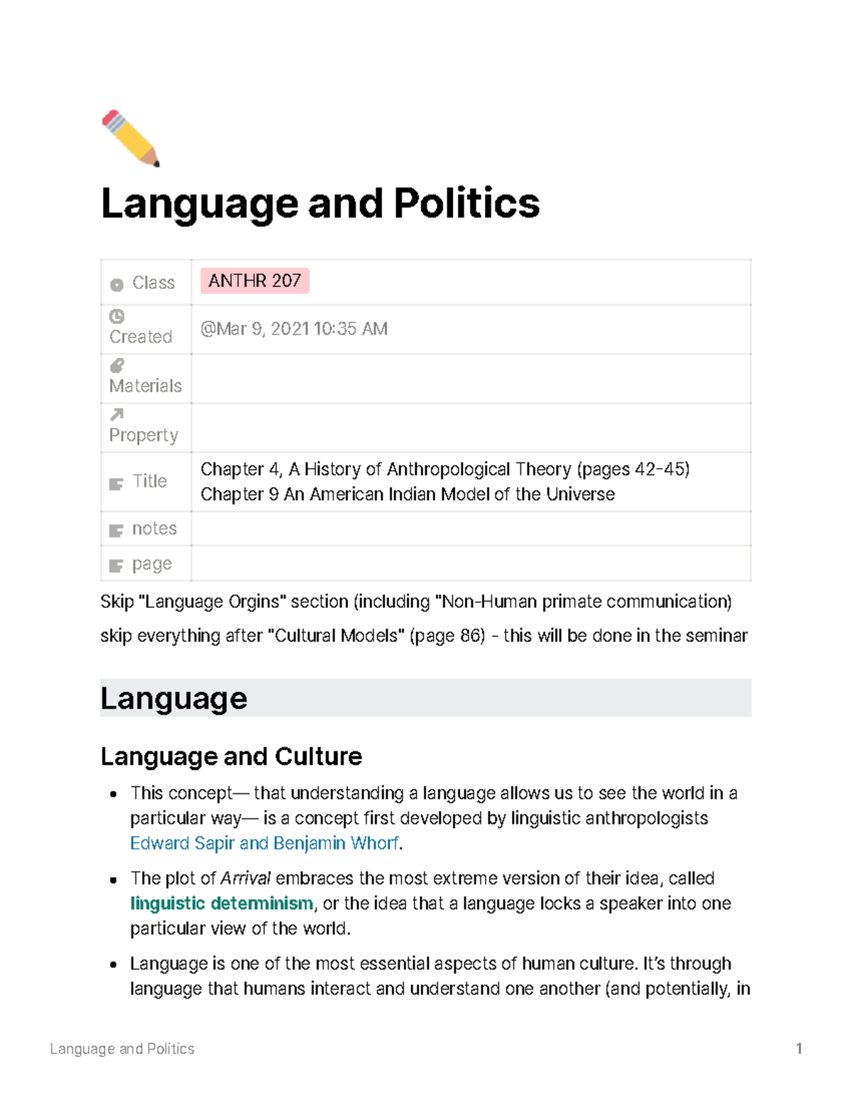 Language and Politics - Mirjana Uzelac - Language and Politics Class ...