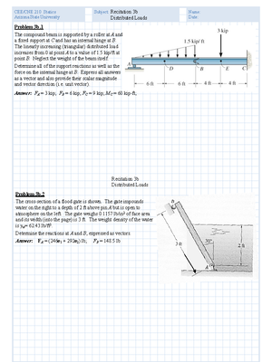 CEE210 cylinder problem - Name: Date: CEE/CNE 210 Statics Subject ...