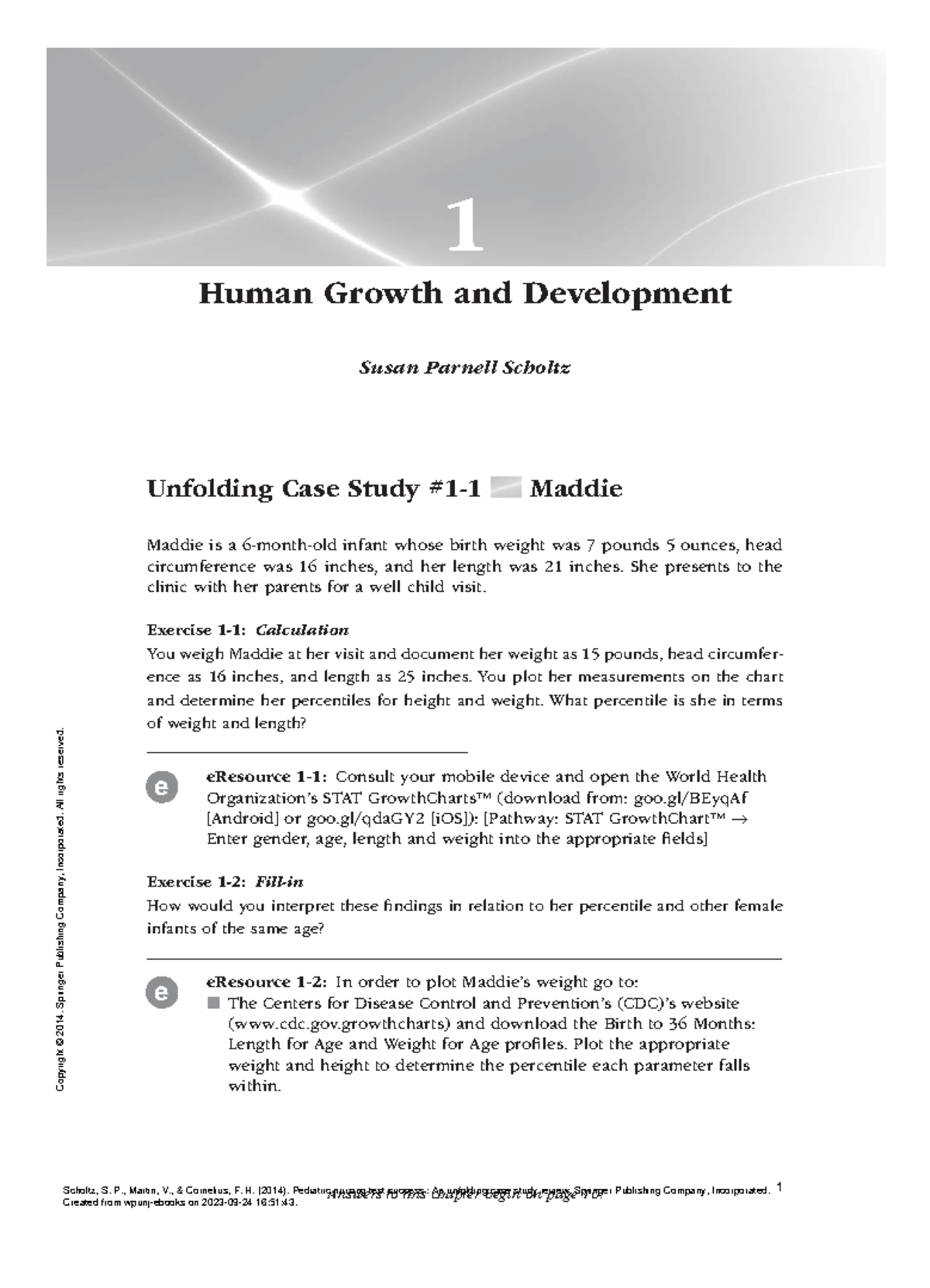 Pediatric Nursing Test Success An Unfolding Case S - 1 Human Growth and ...