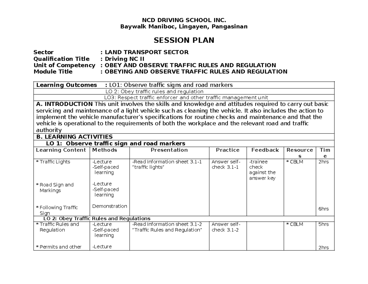 Driving session plan complete - Baywalk Maniboc, Lingayen, Pangasinan ...