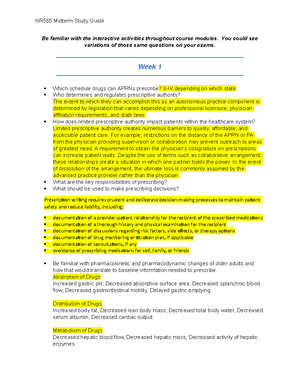 NR 565 WEEK 8 Reflection - Week 8 Reflection How has you understanding changed about identifying ...