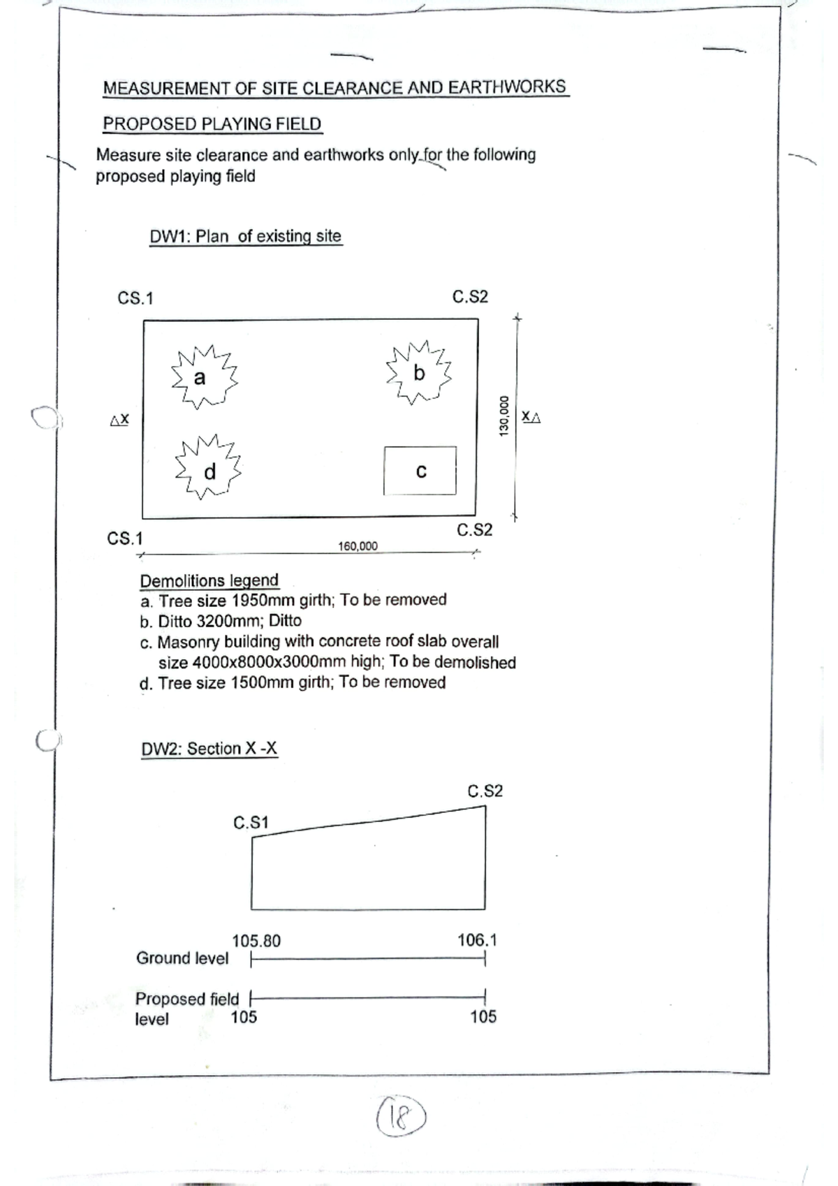 Infrastructure measurement - Quantity Surveying - Studocu