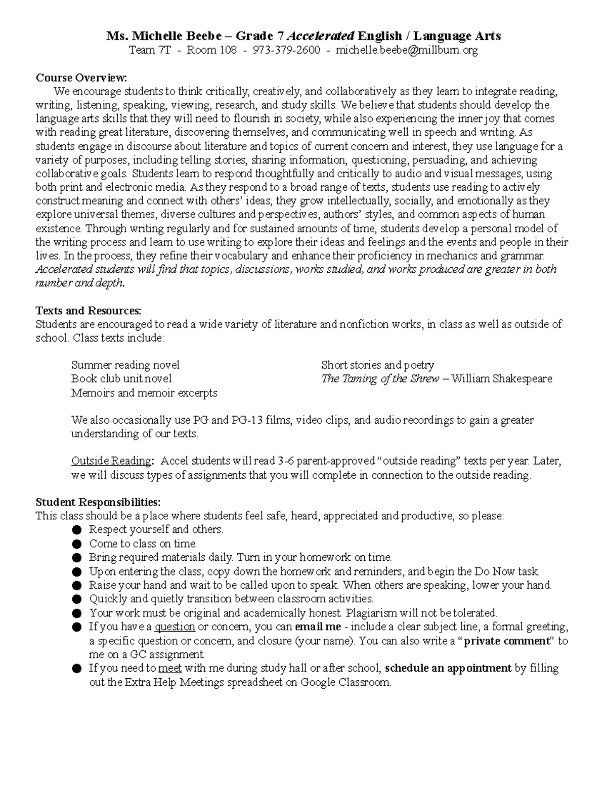 Copy of Course Overview 2020-2021 Accel Beebe - Ms. Michelle Beebe ...