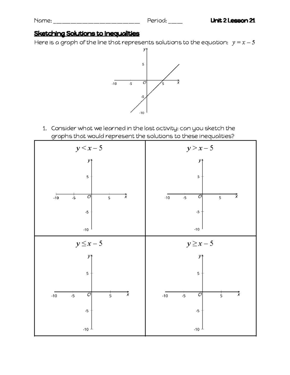 U2 L21 Handout - jej - Name: ______________________________ Period ...