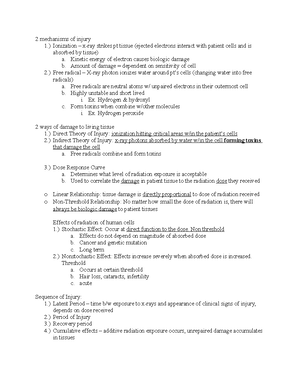 Radiation physics - Lecture notes 1-3 - Radiation Physics What shell ...