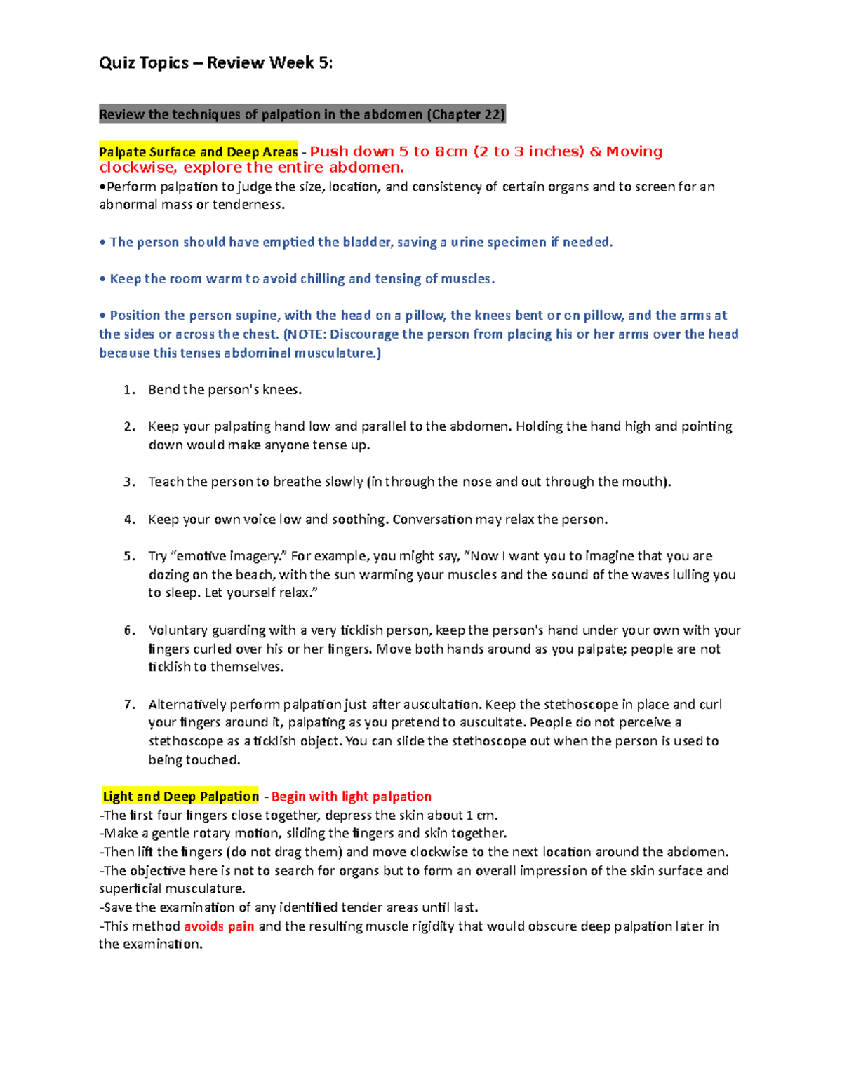 Module 5 Review - Lecture notes 5 - NUR 2115 - Studocu