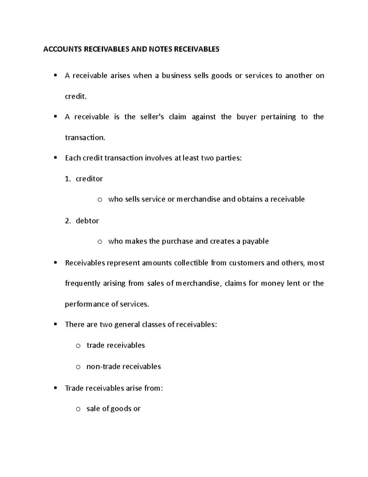 Accounts Receivables AND Notes Receivables ACCOUNTS RECEIVABLES AND accounts-receivables-and-notes-receivables-accounts-receivables-and