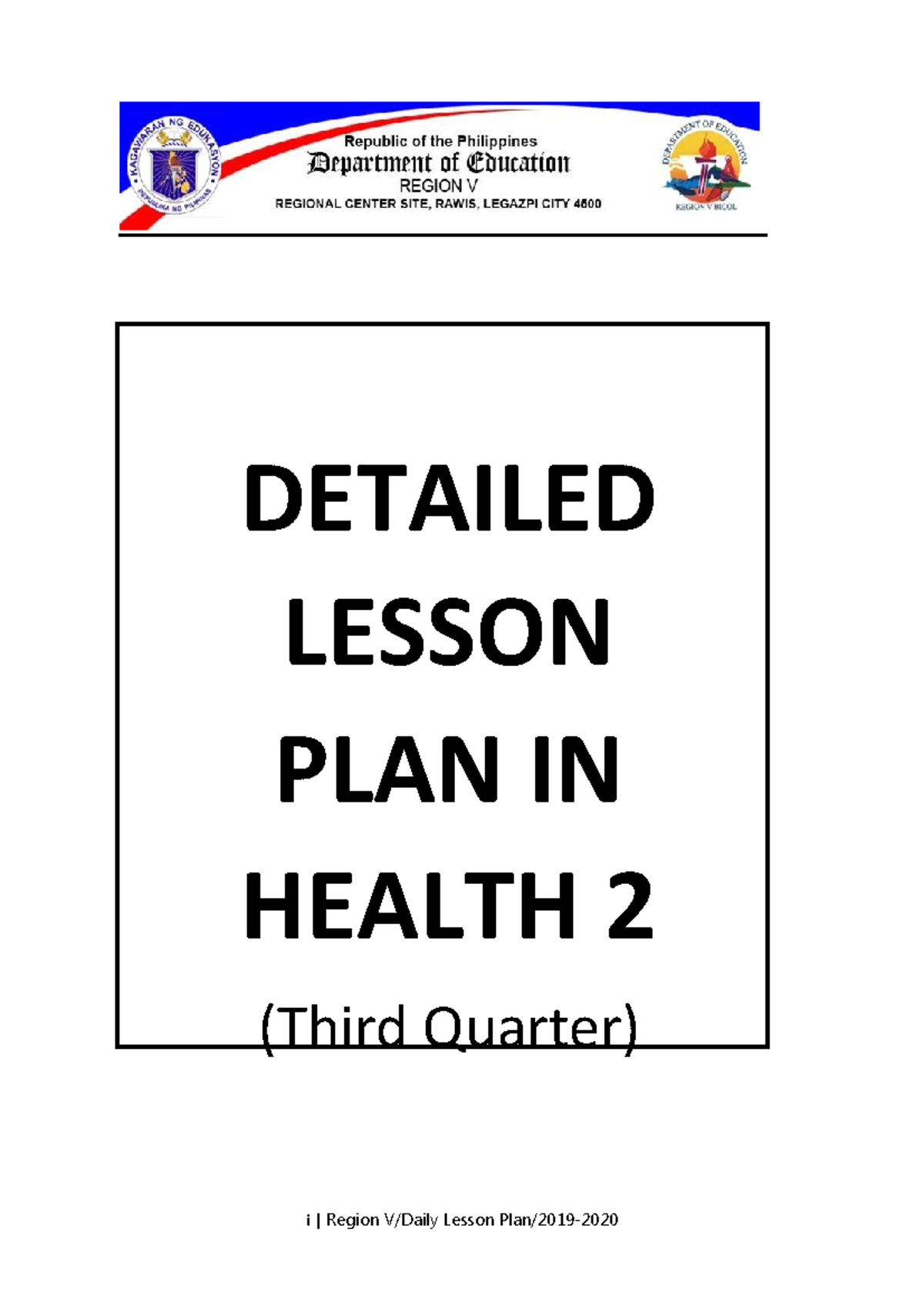 Ilide - NONE - i | Region V/Daily Lesson Plan/2019- DETAILED LESSON ...