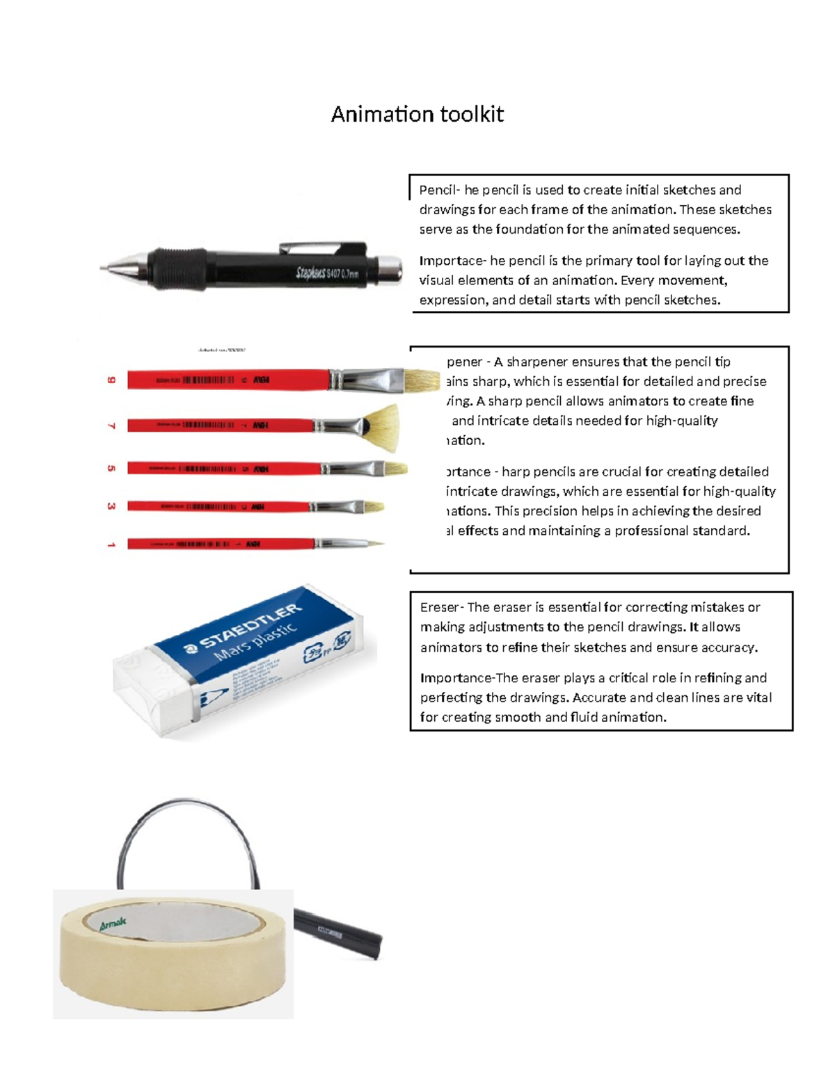 Animation toolkit - jwqjkqjkdifdi - Animation toolkit Pencil- he pencil ...
