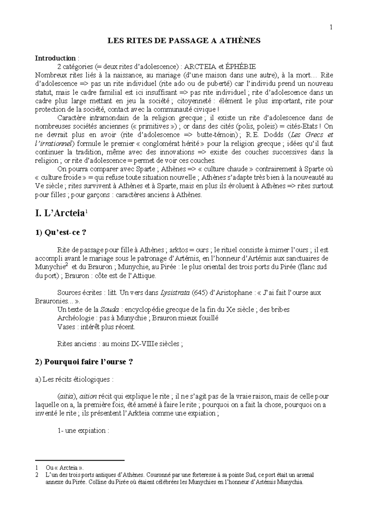 23. Rites de passage Corrigé - LES RITES DE PASSAGE A ATHÈNES ...