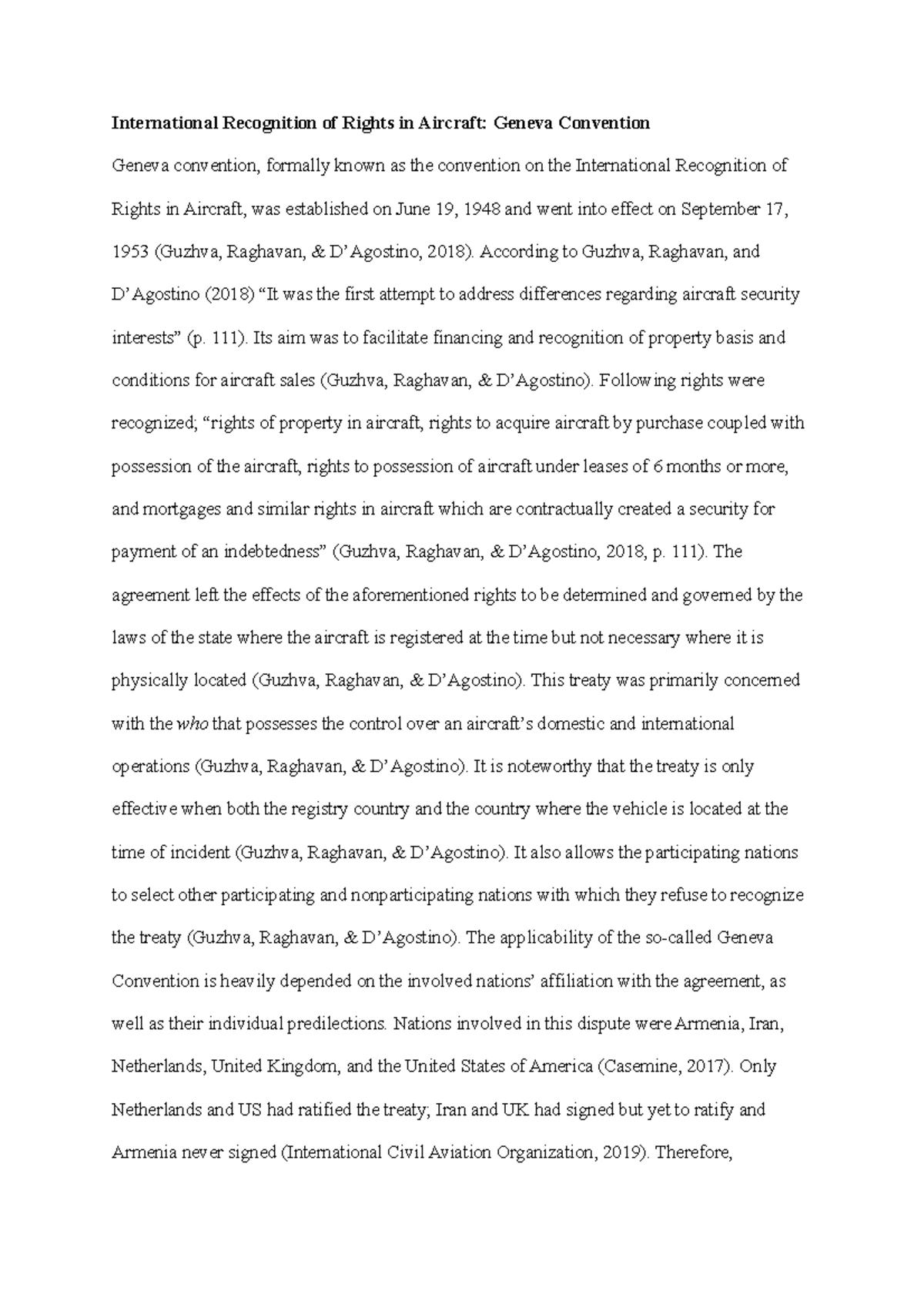 Istat mini case conventions - International Recognition of Rights in ...