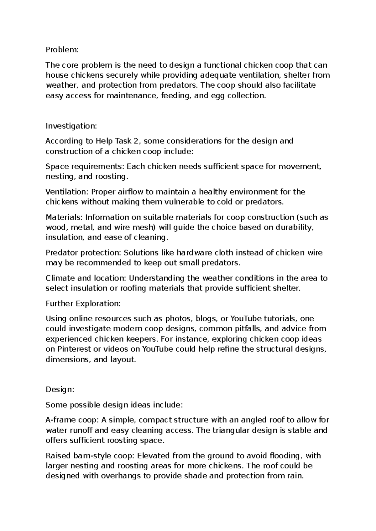 Ice Task 3 NS&T - Ice Task - Problem: The core problem is the need to ...