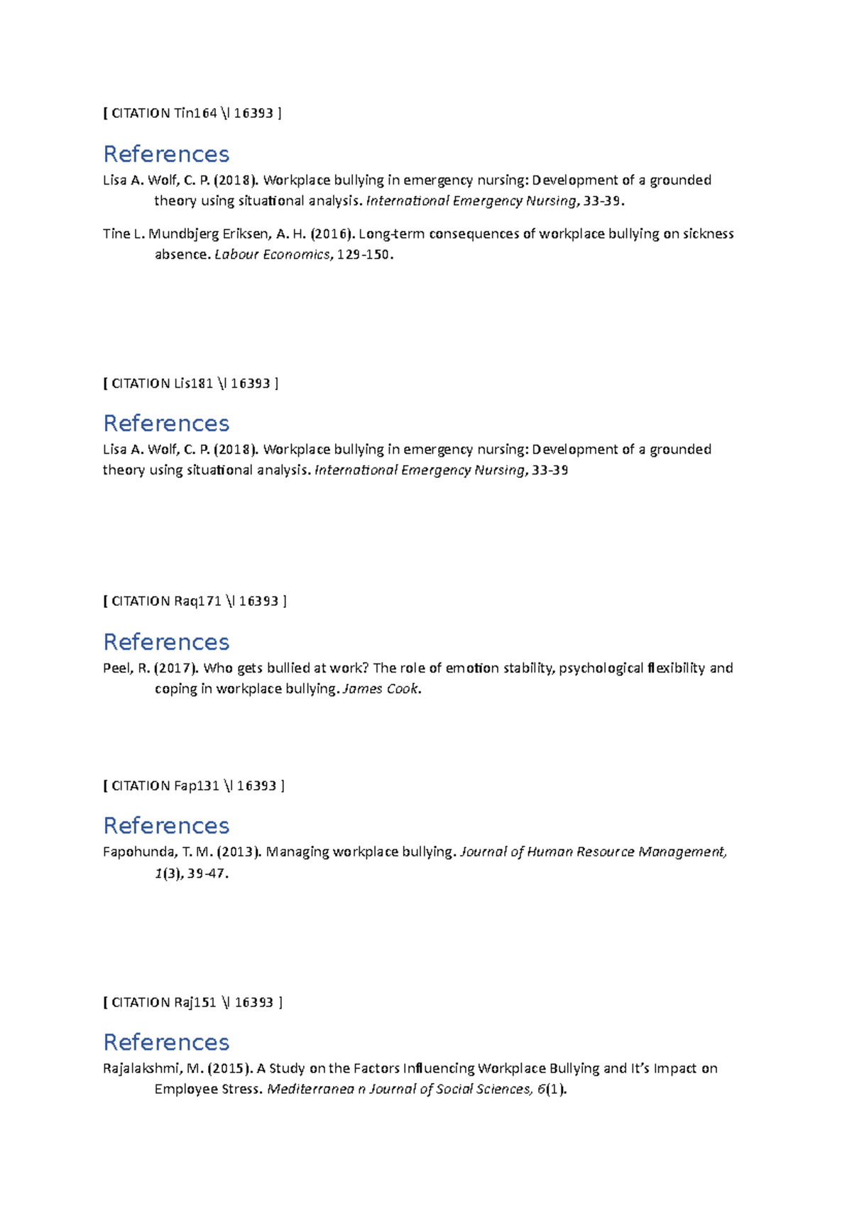 Citation - Organization Behaviour - [ CITATION Tin164 \l 16393 ...