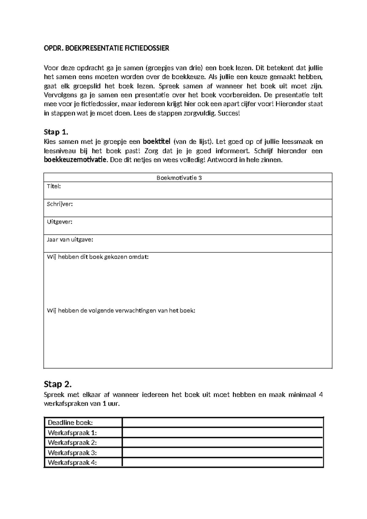 Boekpresentatie stappenplan klas 2HV 2020 - OPDR. BOEKPRESENTATIE ...
