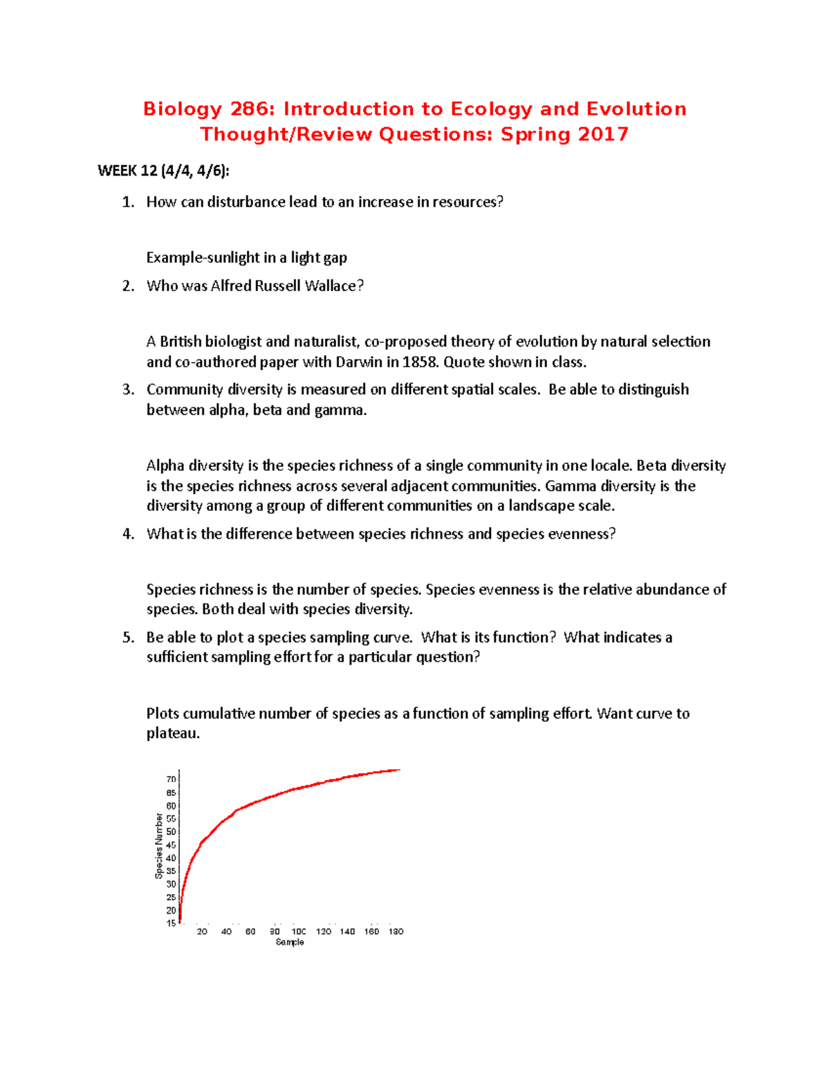 286TQ1117 - Biology 286: Introduction to Ecology and Evolution Thought ...