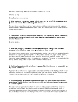 Biomechanics Study Guide - PT 711 - Studocu