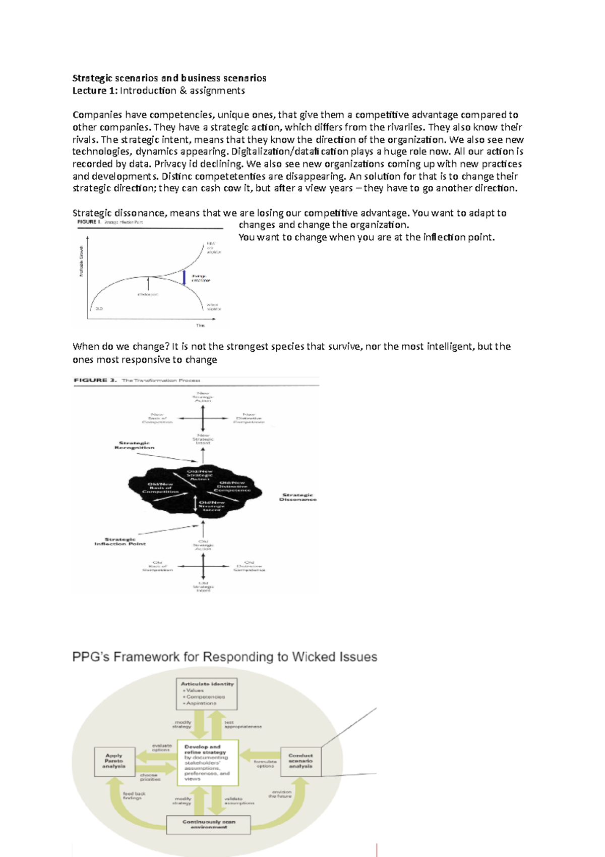 Strategic scenarios and business scenarios - They have a strategic ...