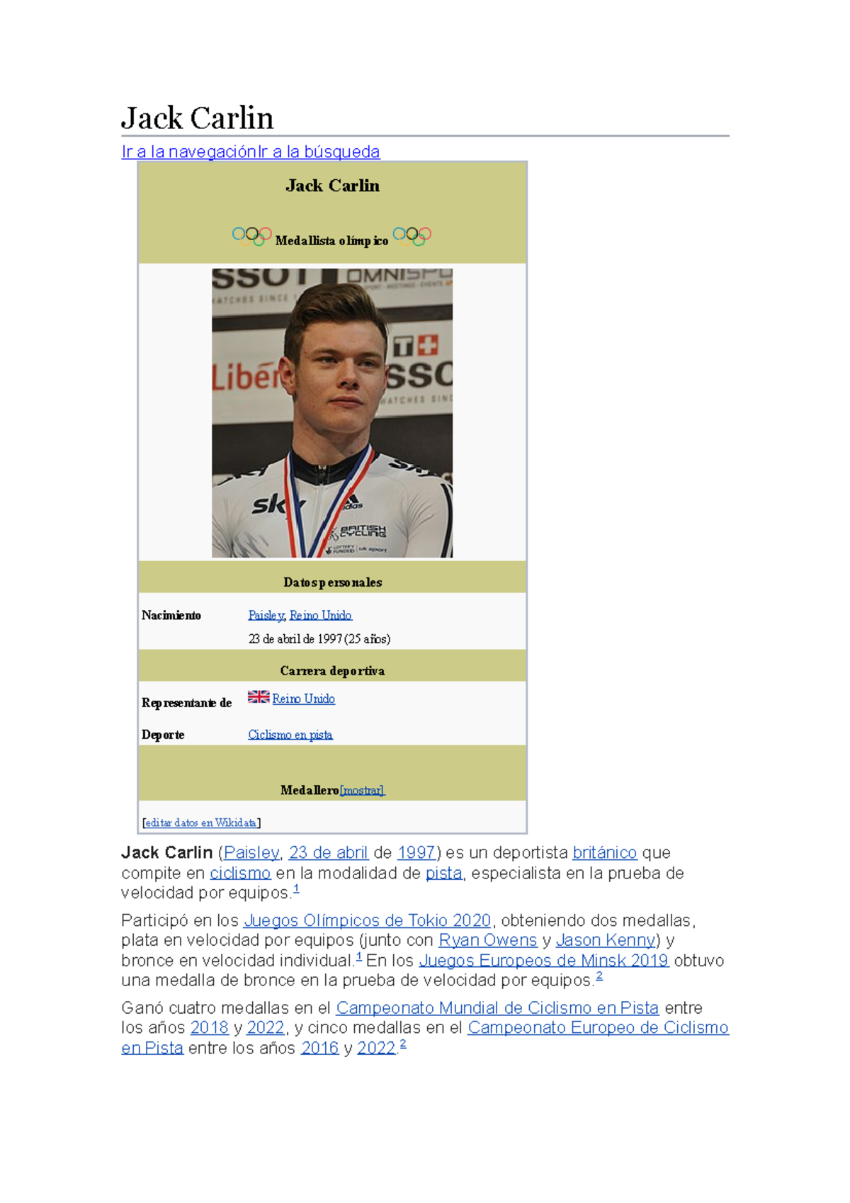 Jack karlin - actualziacion real - Jack Carlin Ir a la navegaciónIr a ...